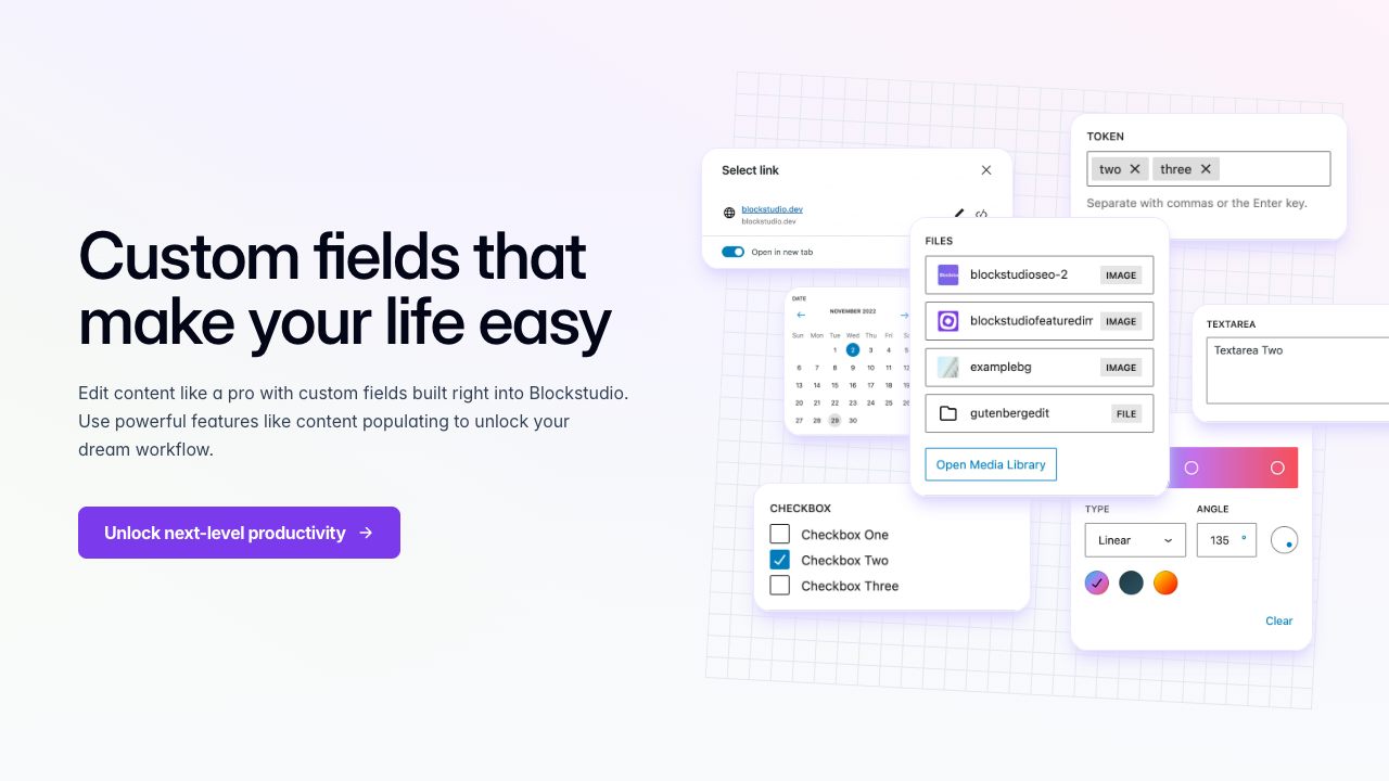 Fields – Blockstudio | The block framework for WordPress